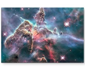 Paul Sinus Art Leinwandbilder | Bilder Leinwand 120x80cm Nebel im Weltall