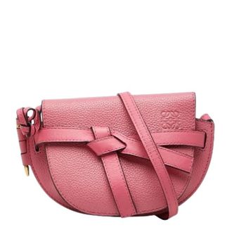 Loewe Pre-owned Gate Mini Leder Schultertasche - - Pre-owned - Damen - Rosa - ONE SIZE