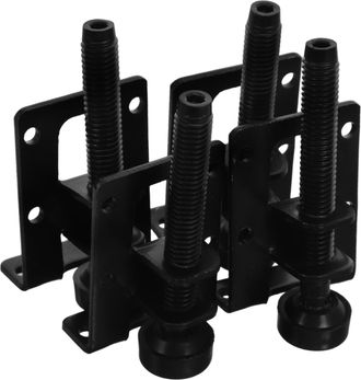 Holibanna 4 Stück Schwere Höhenverstellbare Möbel Nivellierfüße mit Rutschfestem Design Verstellbare Rechteckige Möbelbeine für Schränke Tische Werkbänke und Si