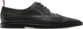 Thom Browne Femme, Chaussures, Noir, Taille: 37 EU Brogues en cuir &agrave; bout pointu