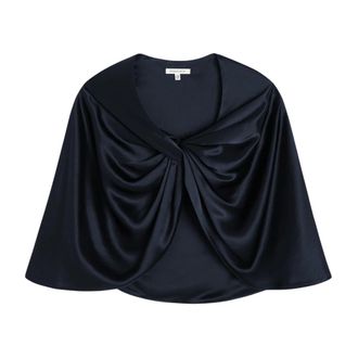 By Malene Birger Femme, Vestes, Noir, Taille: ONE Size Pinlos Cape