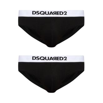 Dsquared2 Stylisches Slip Bi-Pack Unterw&auml;sche Set - - Underwear - Herren - Schwarzk - S