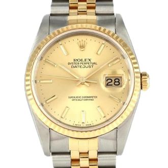 Rolex Pre-owned Datejust 16233 Edelstahl x Gelbgold Automatik - - Pre-owned - Herren - Gelb - ONE SIZE