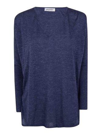 Gentryportofino Pull Col Rond - Bleu