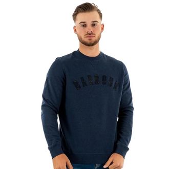 Barbour Homme, Sweatshirts et sweats à capuche, Bleu, Taille: L Navy Marl Crew Neck SweaT-shirt