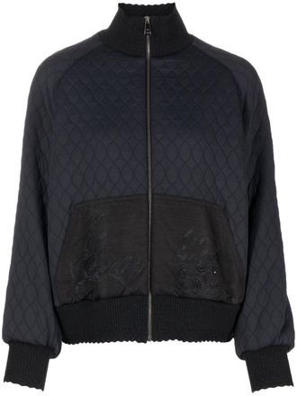 Shiatzy Chen doudoune Genisis &agrave; broderies - Noir