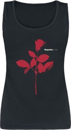 Depeche Mode Rose Femme Top Noir XXL 100% Coton Regular/Coupe Standard