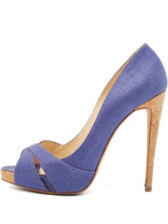 Alexandre Birman escarpins &agrave; bout ouvert 120 mm - Bleu