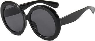 Generic Lunettes De Soleil À Monture Large For Hommes Et Femmes Décoratives For Les Vacances En Plein Air(Black)