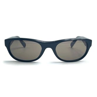 Jacquemus Femme, Accessoires, Noir, Taille: 56 MM Lunettes de Soleil Ovales Noir Argent Protection UV