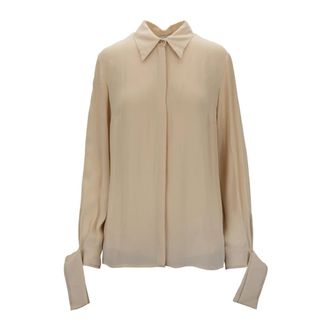 Elisabetta Franchi Button-Up Bluse - - Blouses & Shirts - Damen - Beige - S