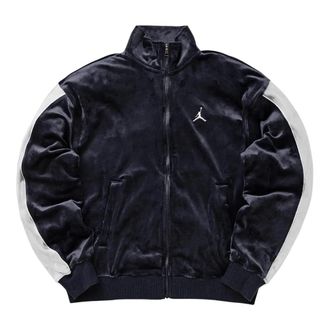 Nike Jordan Flight Velour Jacke - - Sport - Damen - Schwarzk - XS