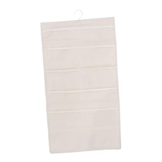 Cabilock Doppelseitiger Aufbewahrungshänger für Socken und Unterwäsche Großer Wandorganizer mit Fächern Praktische Kleideraufbewahrung Platzsparend und Strapaz