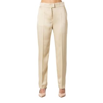 Max Mara Pantalon Romagna - Femme - Pantalons - Blanc - Taille: 44 FR