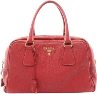 Prada Sac &agrave; main vintage doccasion - Femme - Pre-owned - Rouge - Taille: ONE Size