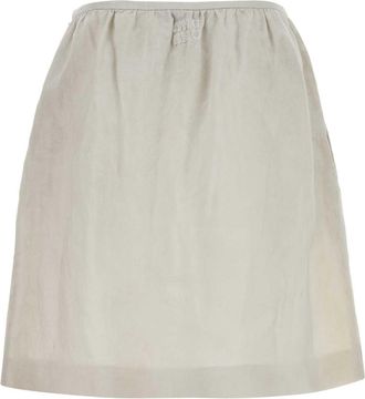 Miu Miu Linen Skirt - Beige