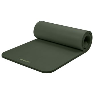 Retrospec Solana Yogamatte, 2,5 cm dick, mit Nylongurt f&uuml;r Damen und Herren - rutschfeste Trainingsmatte f&uuml;r Zuhause, Yoga, Pilates, Stretching, Boden- und Fitn
