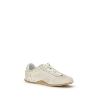 Gucci Womens White Calf Leather Bos Taurus Low Top Sneakers