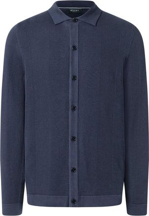 Maerz Strickjacke mit Polokragen und Struktur in