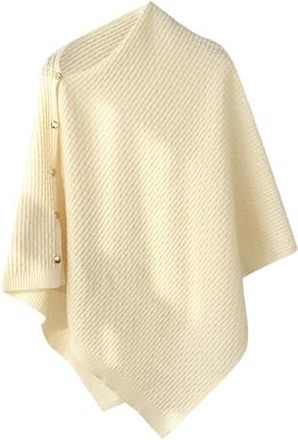 Generic Poncho Femme Hiver Chaud Chale Femme Hiver Chaud Cape Femme Effet enveloppant Ch&acirc;le Tricot&eacute; Uni Fonctionnel D&eacute;contract&eacute; Tr&egrave;s Quotidien