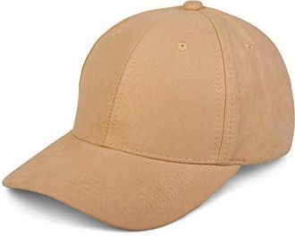styleBREAKER Casquette Unisexe à 6 Panneaux en Imitation Daim, réglable, Style en Cuir Souple, pour Loisirs et Sport, avec visière Douce, adaptée à Tous., Beige