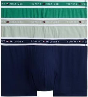 Tommy Hilfiger Lot de 3 boxers &agrave; logo en coton m&eacute;lang&eacute;