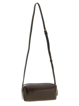 Khaite Womens Brown Calfskin Crossbody Bag