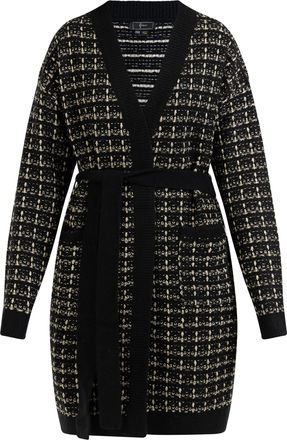 Faina Cardigan mit Effektgarn Damen schwarz