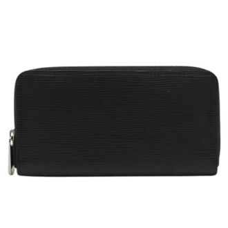 Louis Vuitton Portefeuille zipp&eacute; long Epi doccasion - Femme - Pre-owned - Noir - Taille: ONE Size
