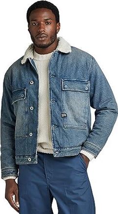 G-Star G-Star Homme Veste Utility Flap Pocket Sherpa, Bleu (antique faded blue agave D23595-D436-G129), M