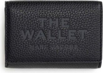 Marc Jacobs The Leather Trifold Portemonnaie - Schwarz