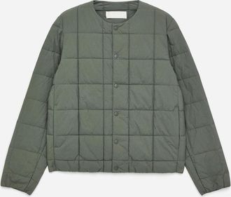 Arket Leicht Wattierte Jacke -Gr&uuml;n