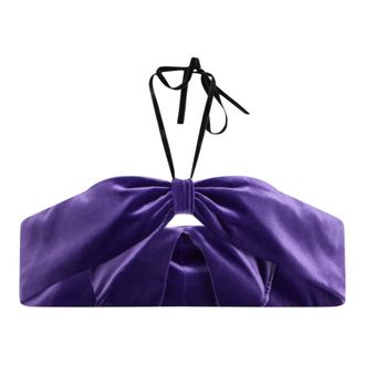 Philosophy di Lorenzo Serafini Top court en bande - Femme - Tops - Violet - Taille: 36 FR
