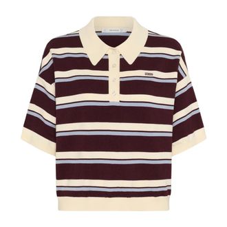 Gestuz Femme, Tops, Multicolore, Taille: 44 FR Polo Pullover Sweater Aronia/Egret/Gris Bleu