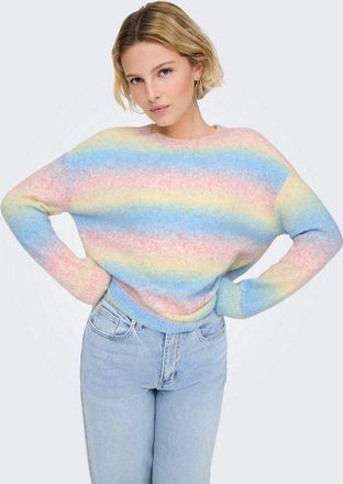 Only Strickpullover ONLFRIDA LS O-NECK EX KNT multicolor Farbverlauf