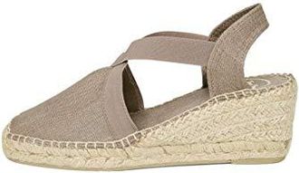 Toni Pons Espadrille Femme en Coton - TER - Taupe, 39 EU