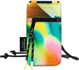 Desigual Damen Tasche Mini Hawaiian Surf Sikan Schwarz (Mehrfarbig) Magnetischer Verschluss Recyceltes Polyester