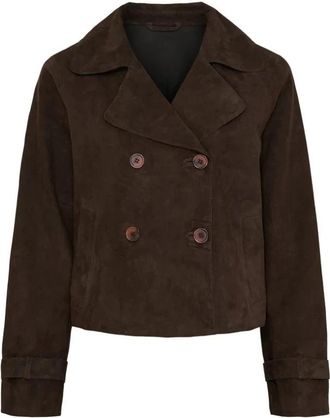 Notyz Paris Suede Trenchcoat - - Jackets - Damen - Braun - S