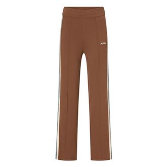 Autry Blau-Wei&szlig;e Gestreifte Strickhose - - Trousers - Damen - Braun - S