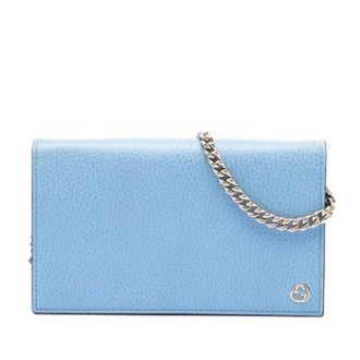 Gucci Pre-owned Cuir petite-maroquinerie - Femme - Pre-owned - Bleu - Taille: ONE Size