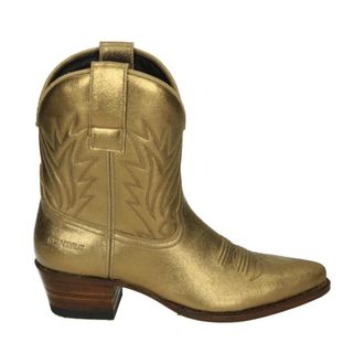 Sendra Westliche Damenstiefel in Gold Nubuk - - Shoes - Damen - Gelb - 36 EU