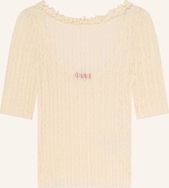 Max & Co. Max & Co. Spitzenshirt Alfio Mit R&uuml;schen weiss