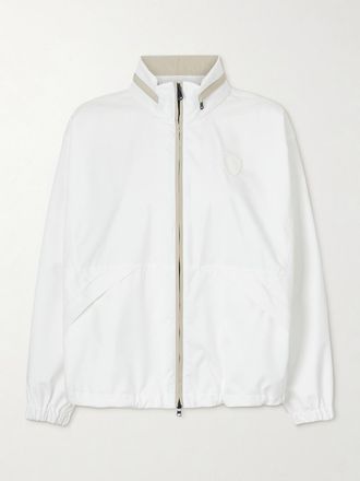 Brunello Cucinelli Jacke Aus Shell Mit Applikation - Wei&szlig;