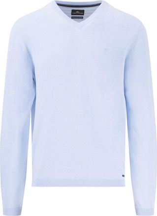 Fynch-Hatton Strickpullover aus Baumwolle mit V-Ausschnitt - AIR Cotton Summer Breeze/L