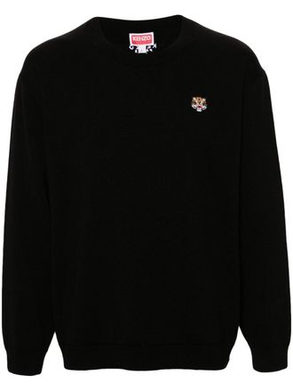 Kenzo pull Lucky Tiger en laine - Noir