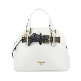 Pollini Femme, Sacs, Blanc, Taille: ONE Size Hobo Bag Belt