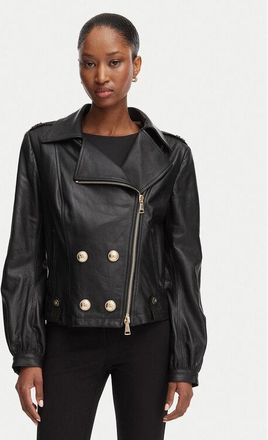 BABYLON Lederjacke DSG548 Schwarz Regular Fit