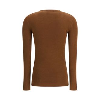 Prada Womens Brown Wool Cardigan Clothing