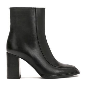 Kazar Femme, Chaussures, Noir, Taille: 41 EU Bottes noires en cuir avec bout carr&eacute;