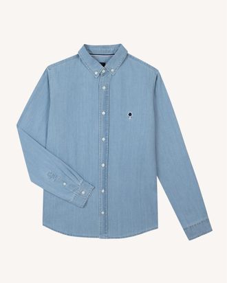 Faguo Chemise denim clair coton - IVOY